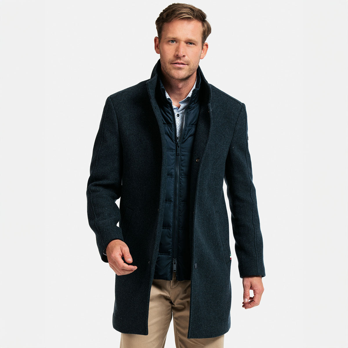 Giordano Mens Coat With Insert Petrol Grey Ilyano 422627 – Baks Menswear